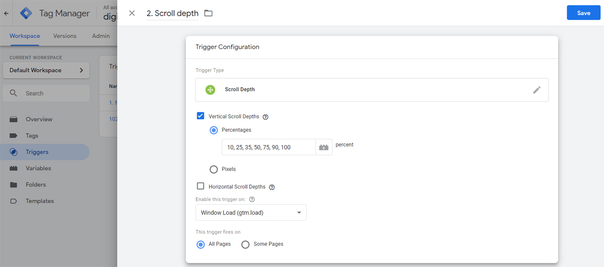 Scroll Depth tracking bằng Google Tag Manager - isharedigital