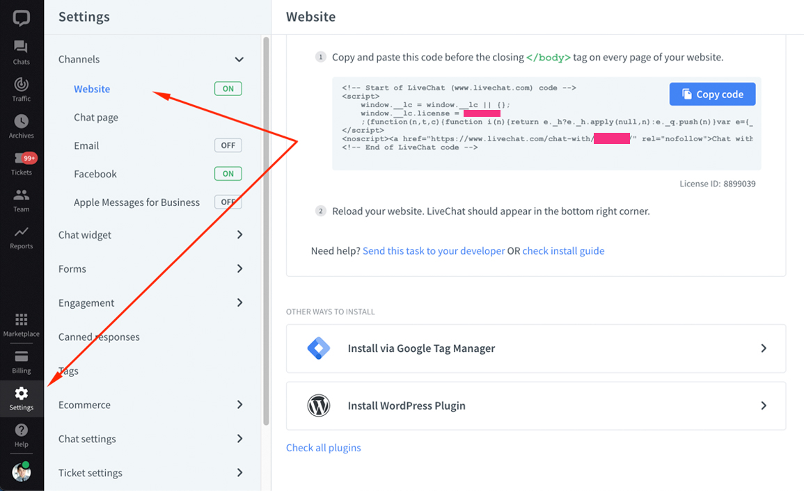 Cách triển khai Livechatinc trên trang web của bạn - isharedigital